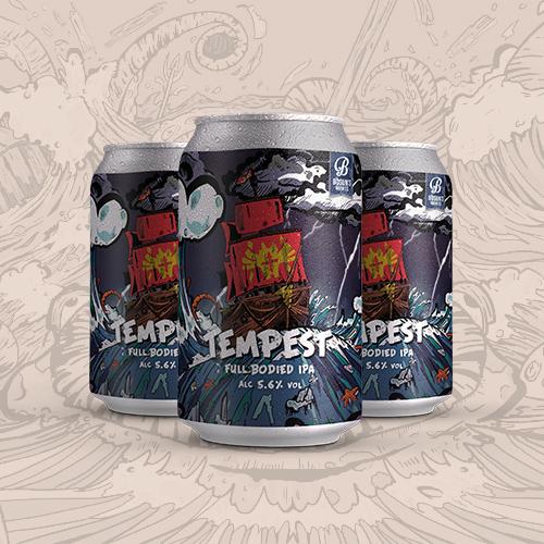 Tempest IPA - 5.6% ABV - 330ml Can - 24 Pack – Bosun's Brewing Co.